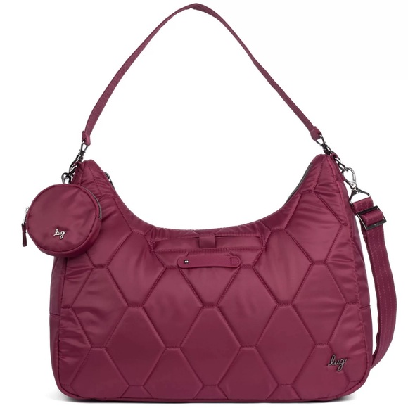 lug | Bags | Lug Winger 2pc Hobo Bag Raspberry Pink New Shoulder ...
